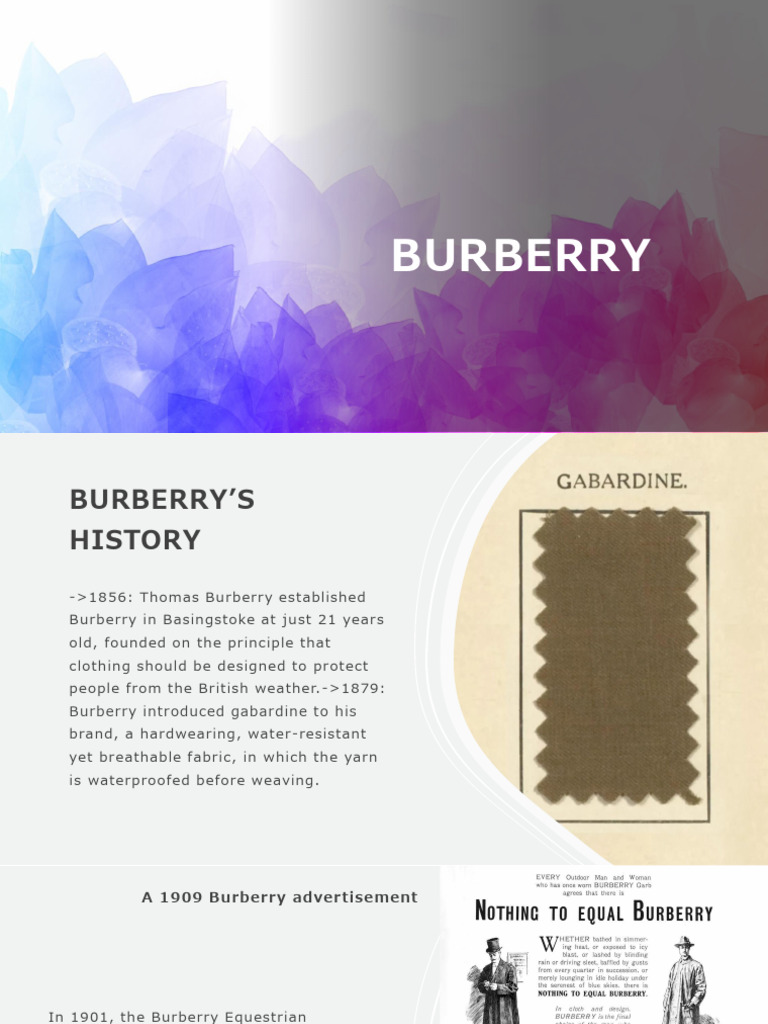History of Burberry: Founded in 1856 | PDF | Art | History