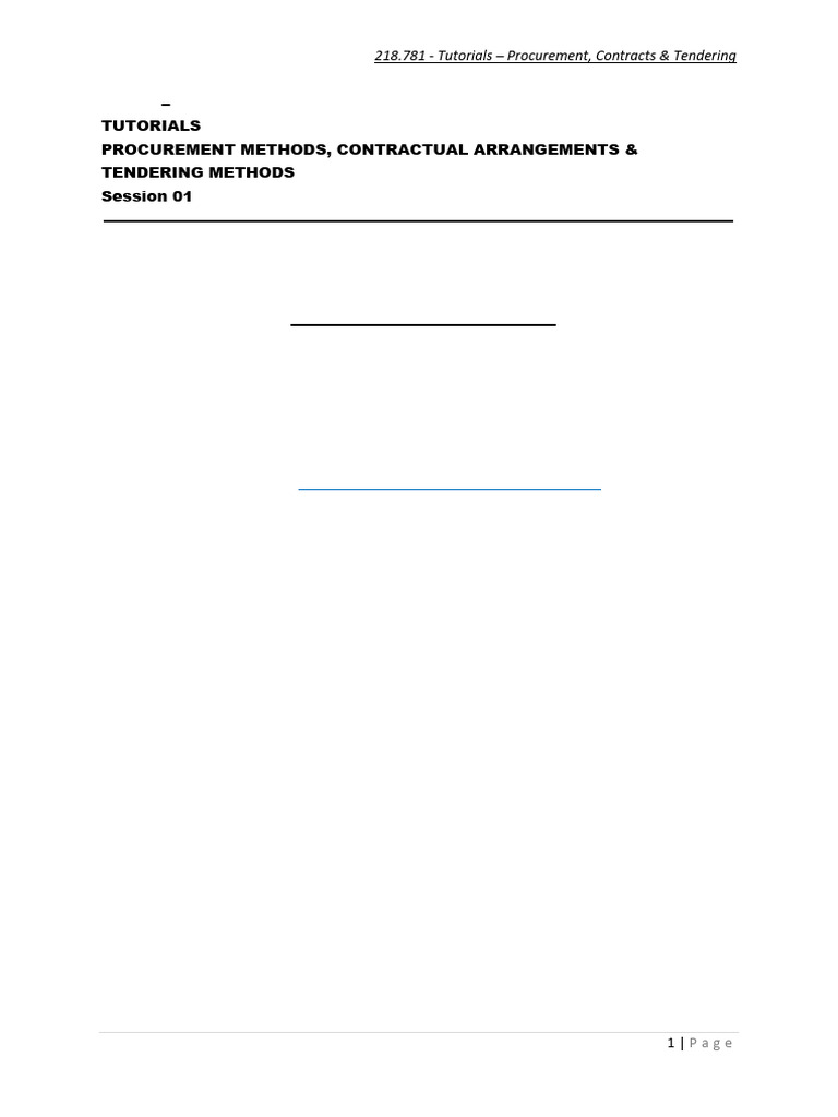 Block Day 01 Tutorials Session 01 | PDF | Business