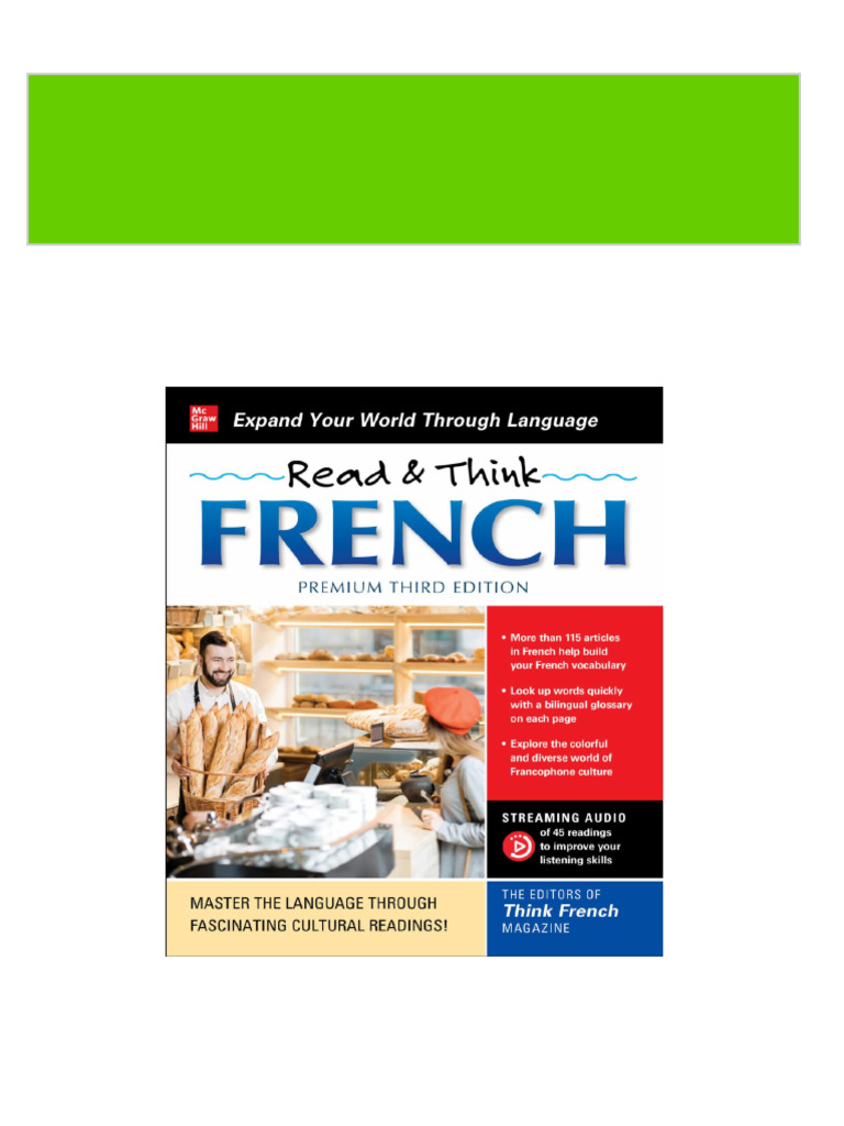 Full Read & Think French, Premium The Editors of Think French! Magazine ...