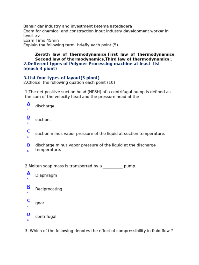 Chemical Engineering Exam Overview | PDF