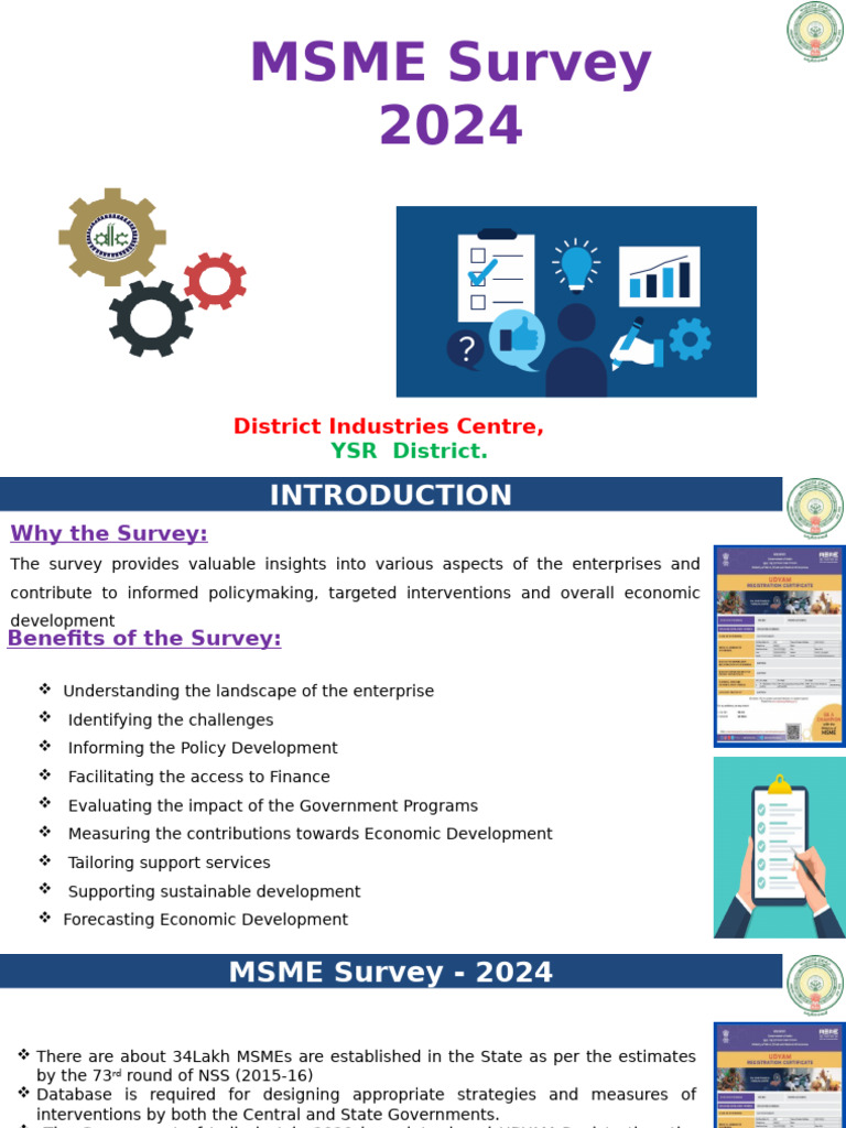 MSME Survey Insights for 2024 | PDF | Loans | Employment