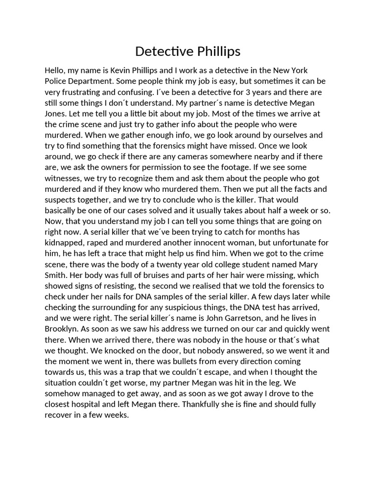 Detective Phillips | PDF