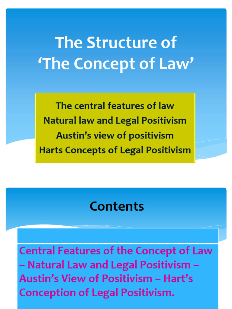 The Structure of The Concept of Law' | PDF | Positivism | Jurisprudence