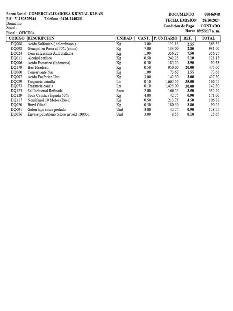 Comercializadora Kristal Klear | PDF | Tecnología
