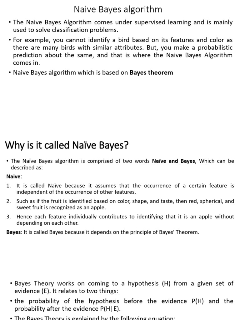 Examples - Naive Bayes - Baysian Network | PDF | Bayesian Network ... Examples - Naive Bayes - Baysian Network | PDF | Bayesian Network ...