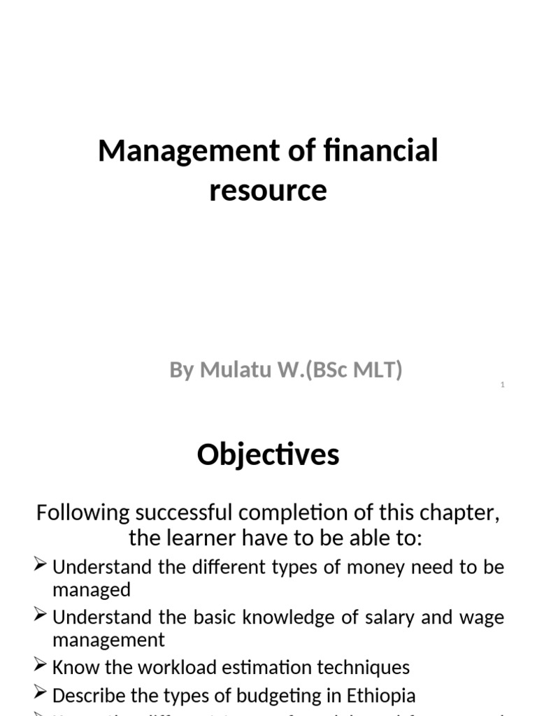 4d Management of Financial Resources | PDF | Full Time Equivalent ...