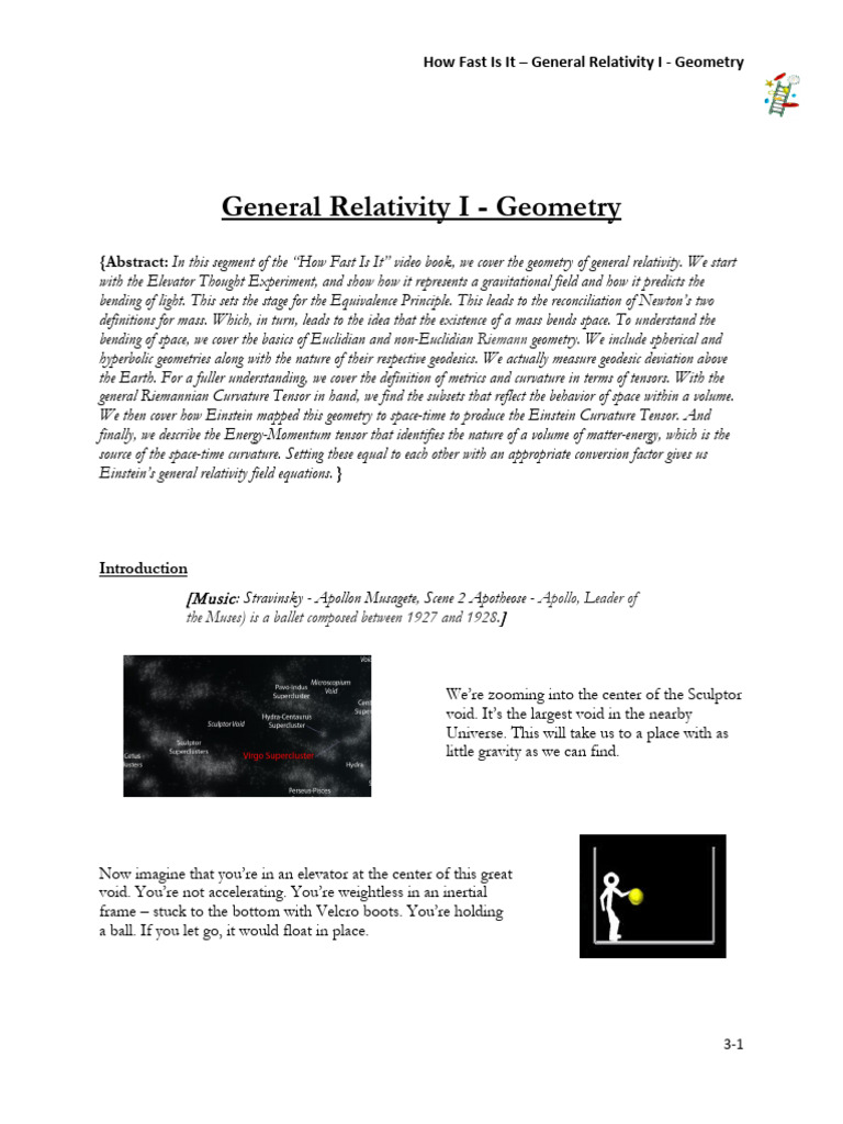 General Relativity for Physics Enthusiasts | PDF | Sphere | Curvature