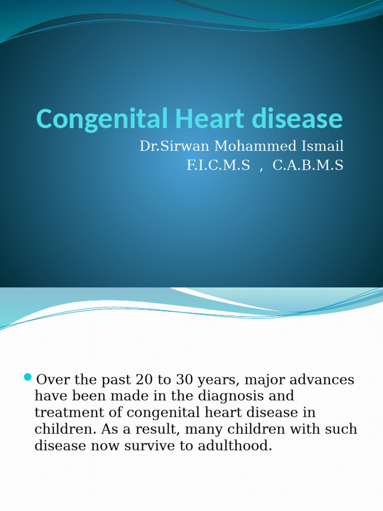CHD Lecture Presentation | PDF | Atrium (Heart) | Heart
