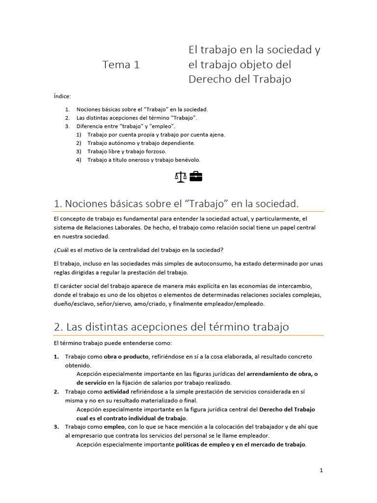 Tema 1 Derecho Del Trabajo - Gulag-Free - 241028 - 202028 | PDF | Derecho laboral | Empleo