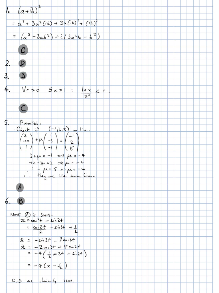 2023 Ext 2 Solutions (Mok) | PDF | Mechanics | Classical Mechanics