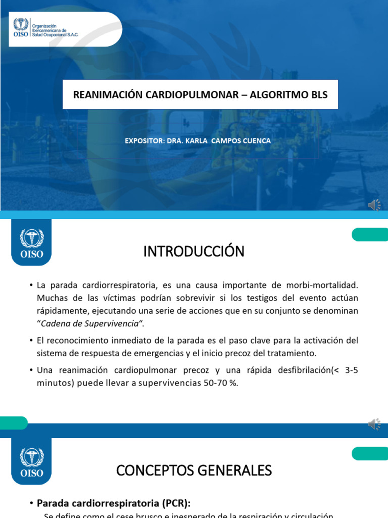 Reanimacion Cardiopulmonar-Algoritmo BLS | PDF | Reanimación ...