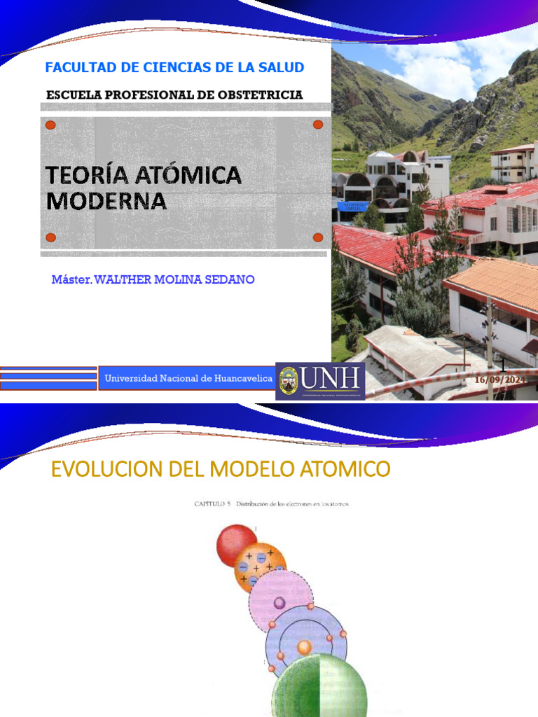 Teoría Atómica Moderna | PDF | Átomos | Núcleo atómico