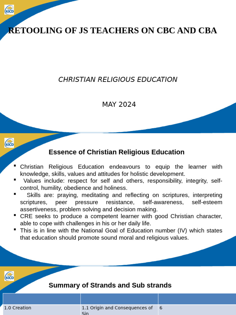 Cre g8 Presentation Saturday May 2024 Final | PDF | Learning | Jesus
