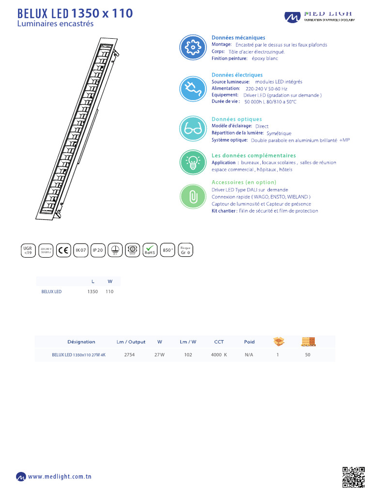 BELUX LED 1350 X 110 | PDF