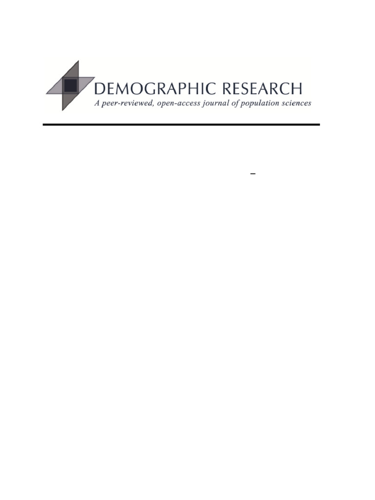 Demographic Research: Volume 49, Article 28, Pages 737 768 Published 2 ...