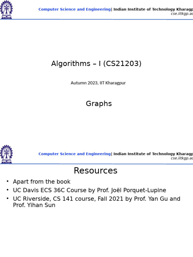 09 Graphs | PDF | Vertex (Graph Theory) | Theoretical Computer Science
