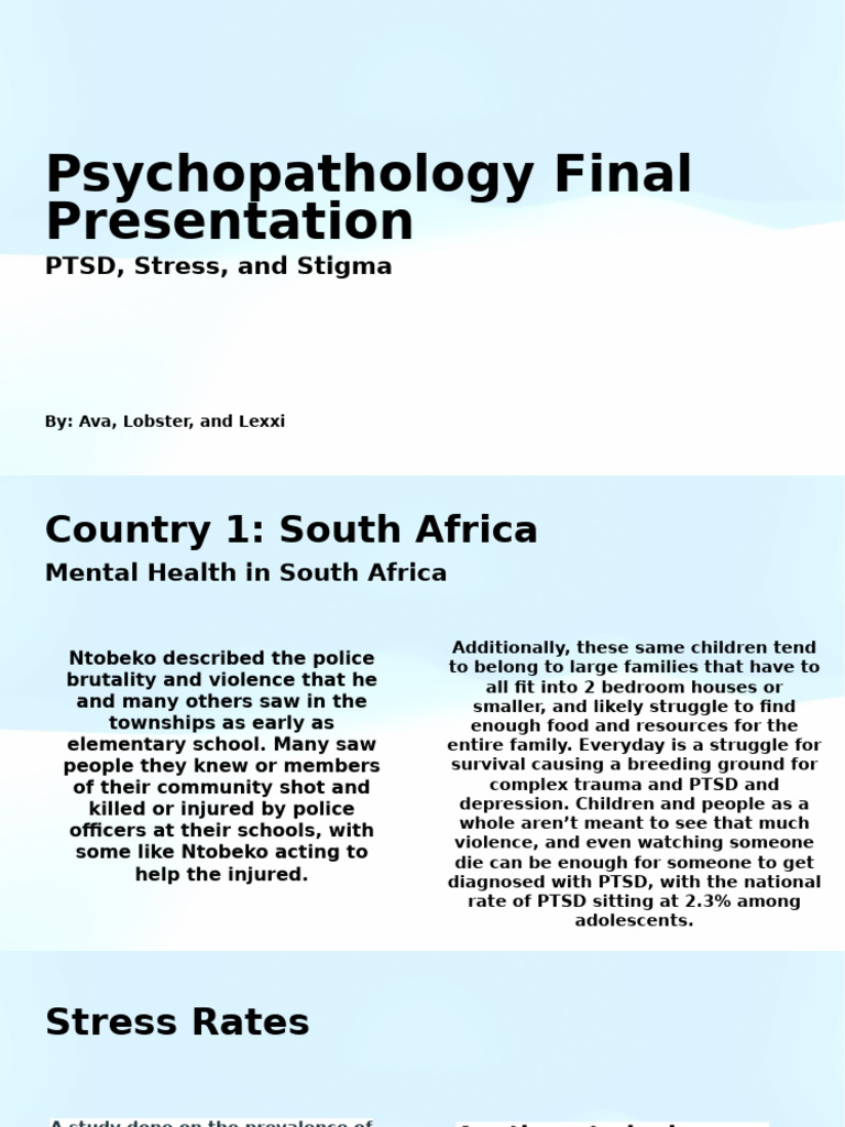 Psych Final Pres | PDF | Refugee | Stress (Biology)