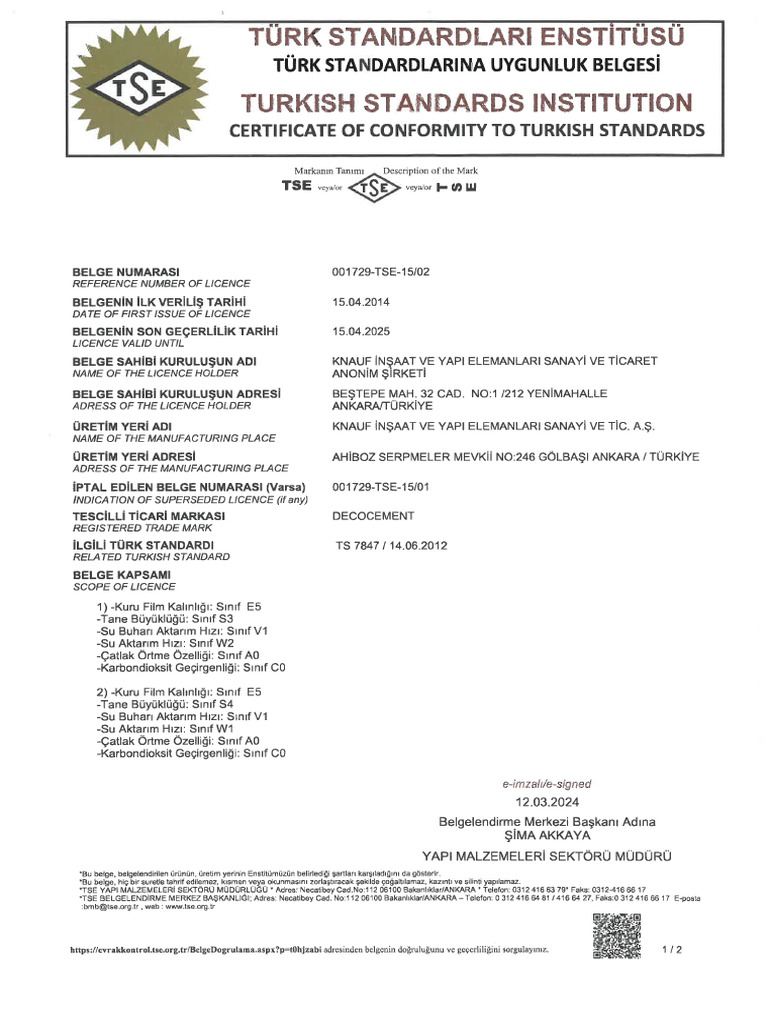 Ahiboz Decocement TSE | PDF