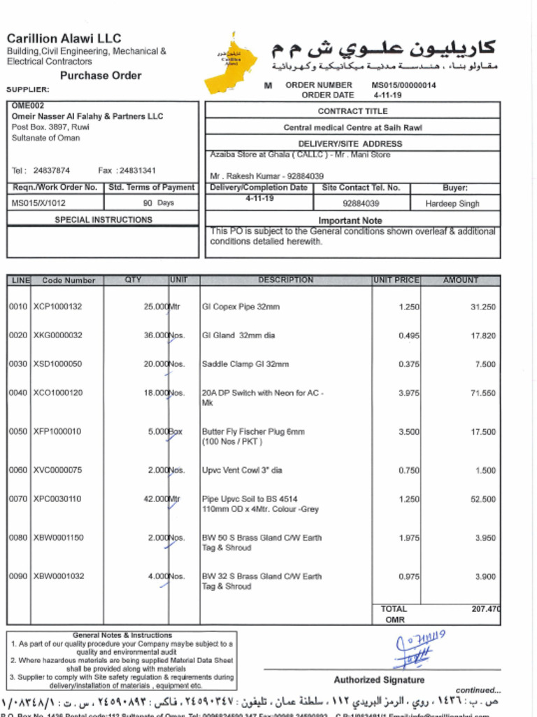 MS015-014 1012 - MEP Materials - Omeir Nasser | PDF