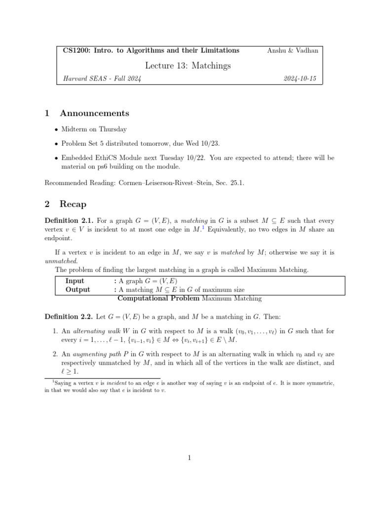 2024 CS1200 Lec13 Details | PDF | Computational Complexity Theory | Computational Problems