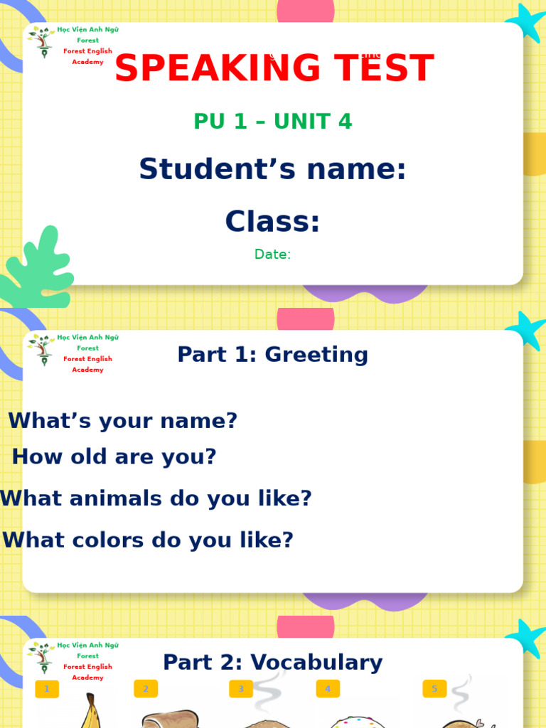 Pu1 Unit4 Speaking | PDF
