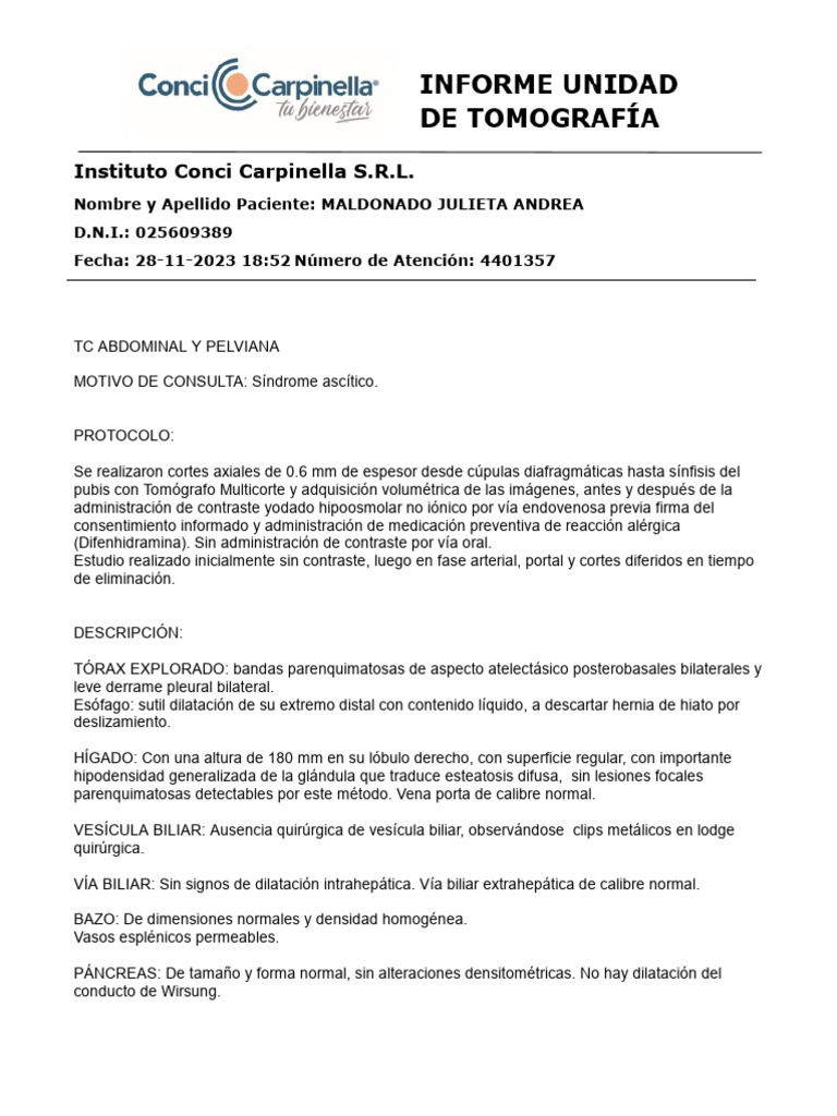 Instituto Conci Carpinella S.R.L | PDF | Abdomen