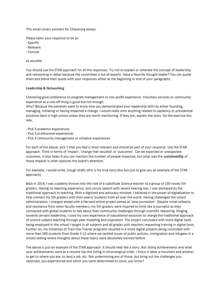 Essay pointers | PDF | Leadership | Thought