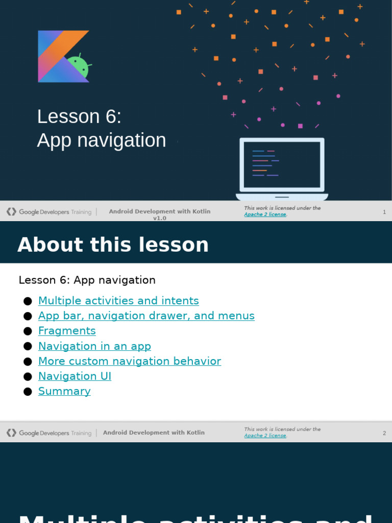 Android App Navigation with Kotlin | PDF | Mobile App | Android ...