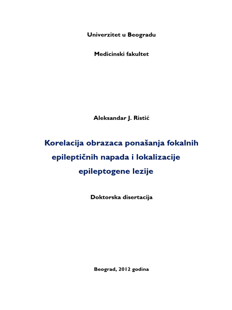 Ristić Disertacija | PDF
