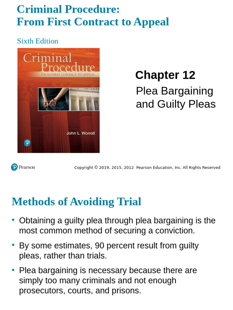 CJ 306 Chapter 12 Power Point (Publisher) | PDF | Plea Bargain | Plea