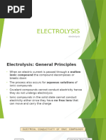 Electrolysis - Chemistry IGCSE Notes | PDF | Ion | Anode