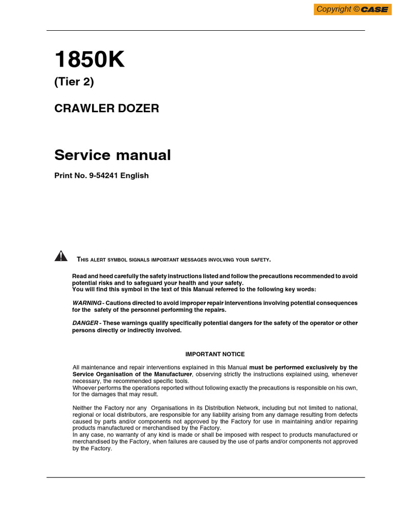 Service Manual: (Tier 2) Crawler Dozer | PDF | Welding | Construction