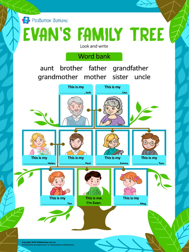 Family Tree - Fill in | PDF