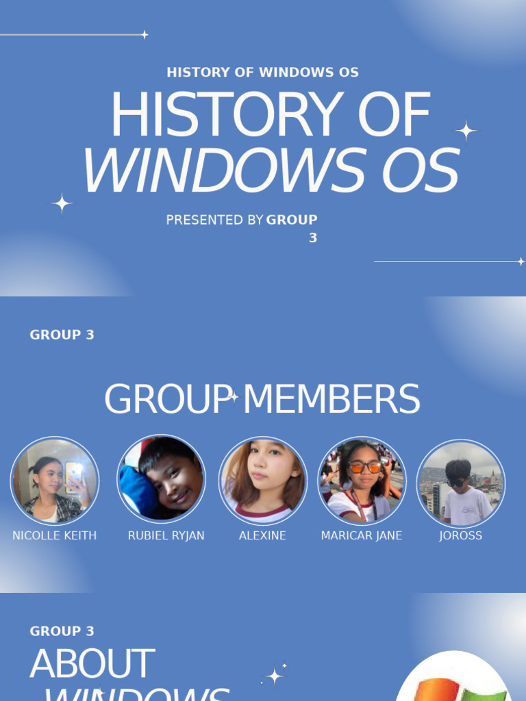 History of Windows Group 3 | PDF | Microsoft Windows | Windows Xp