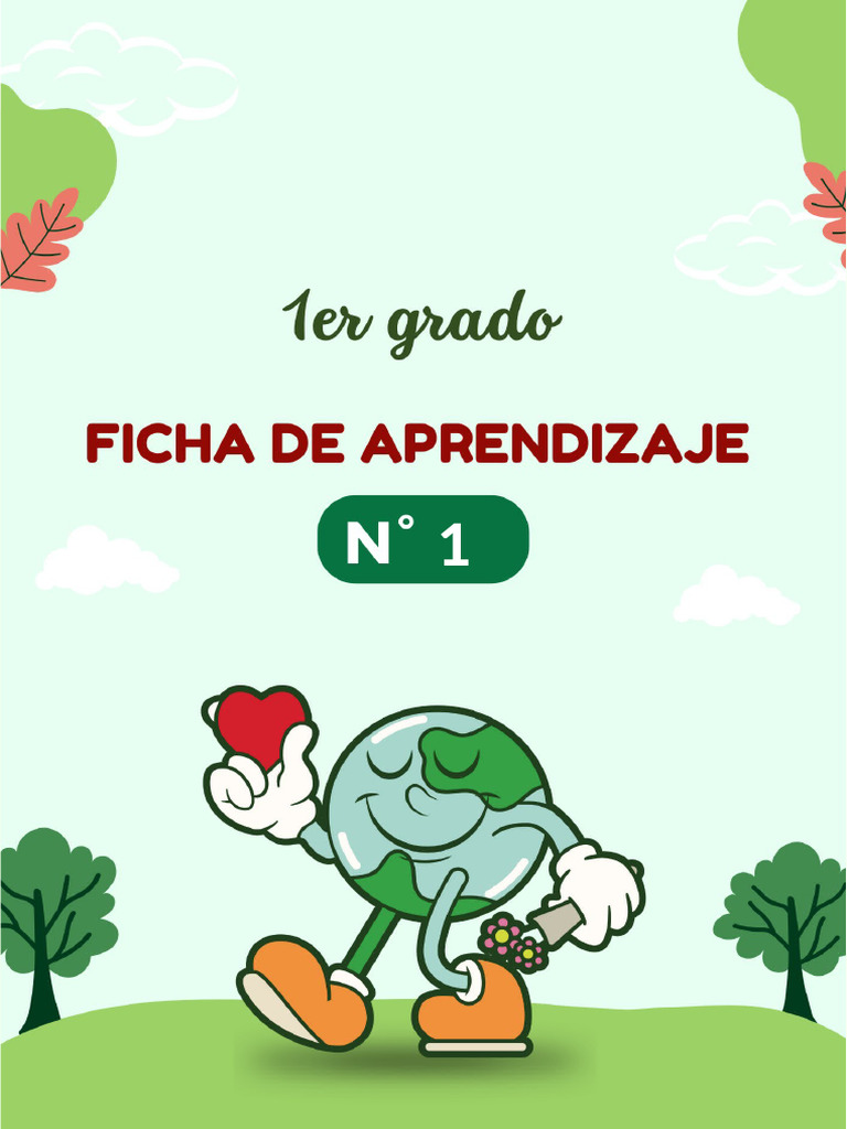 Ficha de Aprendizaje N°1 - 1er Grado | PDF