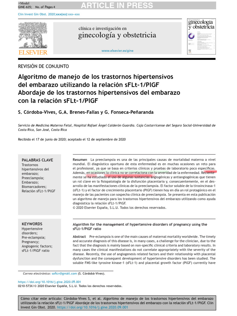 Algoritmo PublicaciÃ N HCG | PDF | Placenta | Causas de la muerte