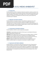 Introducción al Medio Ambiente y Su Importancia | PDF | Entorno natural ...