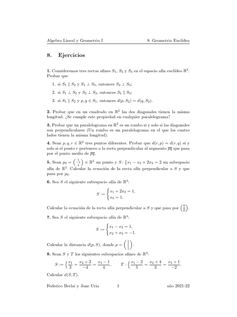 08 - Geometria - Euclidea - Ejercicios | PDF | Objetos matemáticos ...