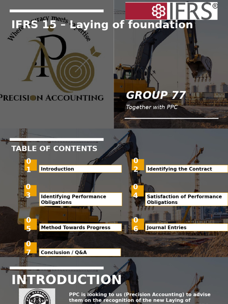 Group 77 - IfRS 15 Presentation | PDF | Economies | Business Economics