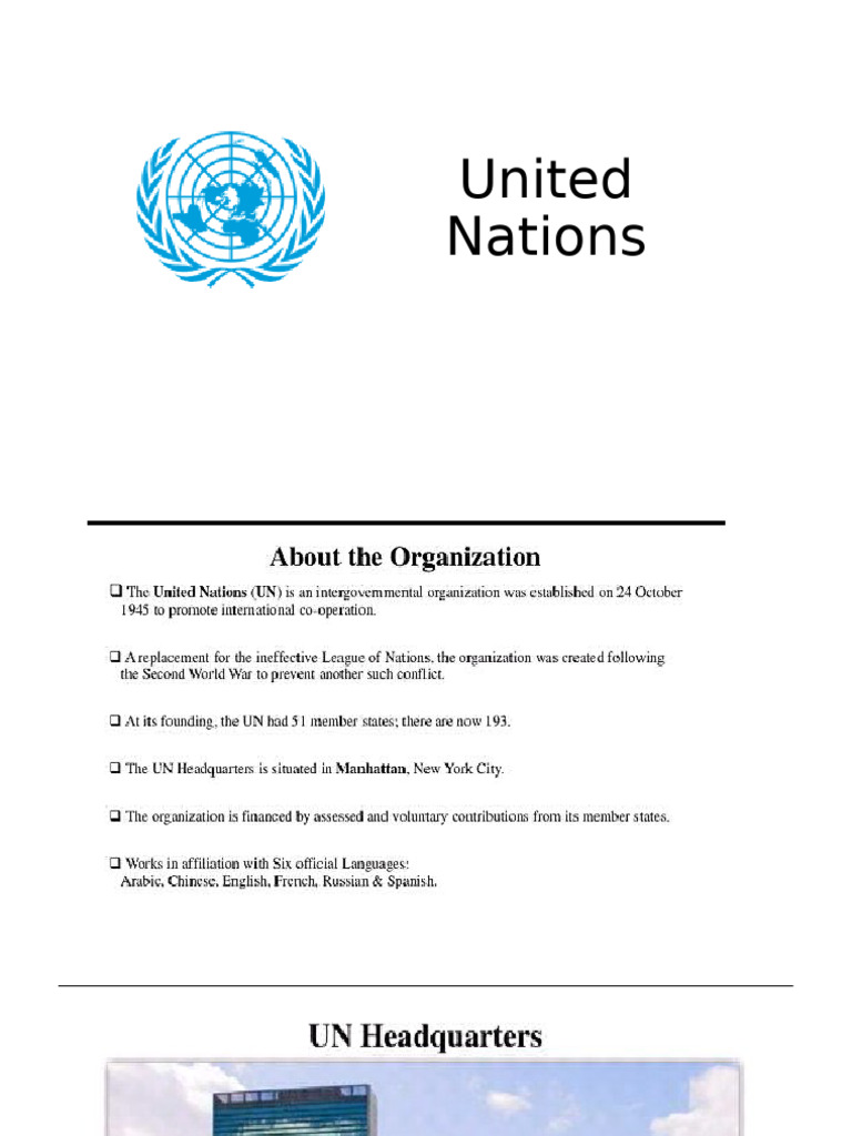 United Nations | PDF