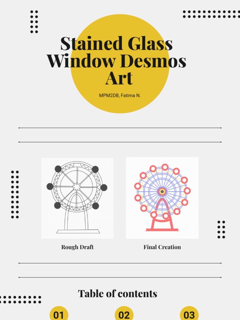Stained Glass Window Desmos Art | PDF | Trigonometry | Triangle