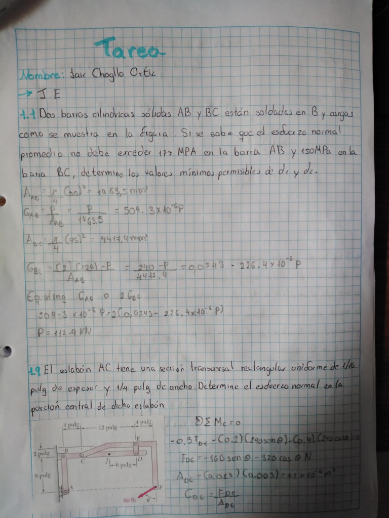 Deber Ejercicios | PDF