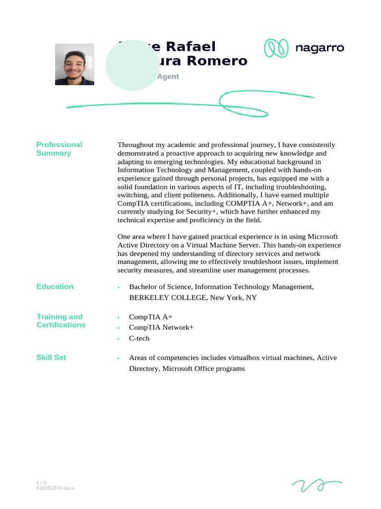 Nagarro Standard Format JRVR | PDF | Information Technology | Software