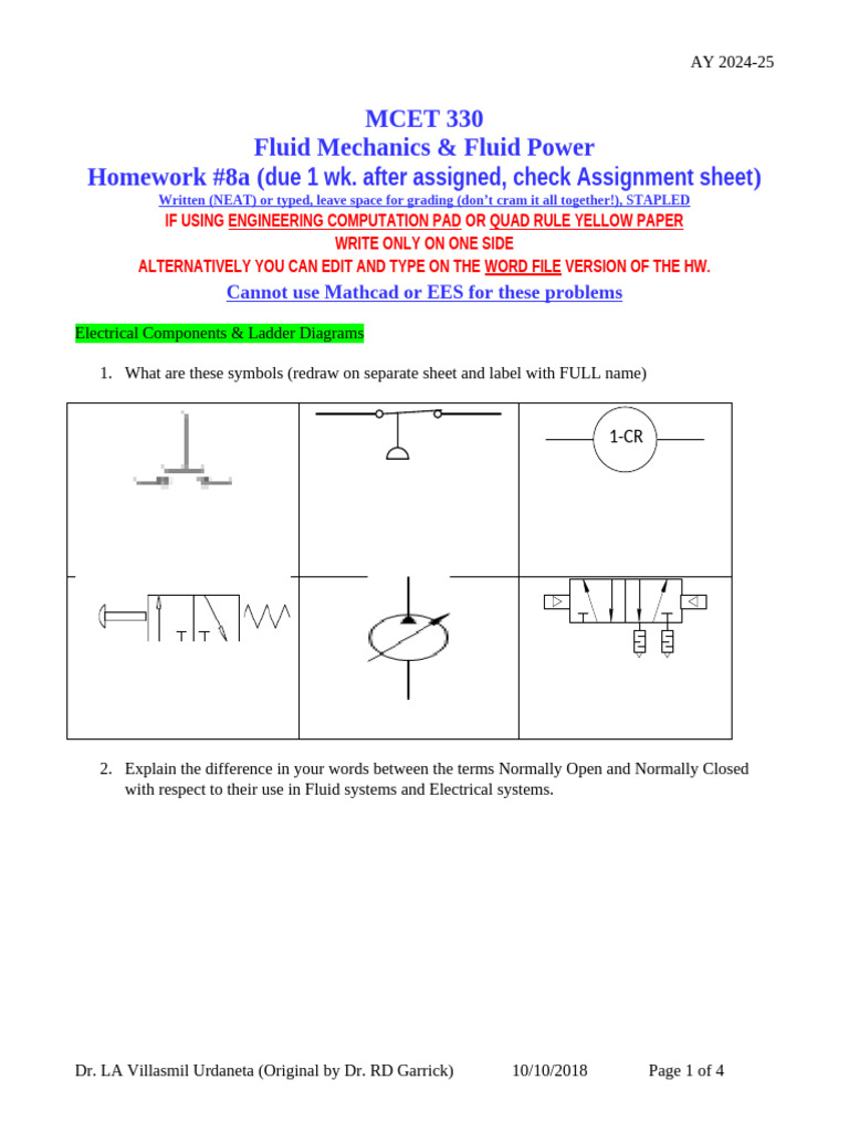 MCET 330 HW #8a | PDF
