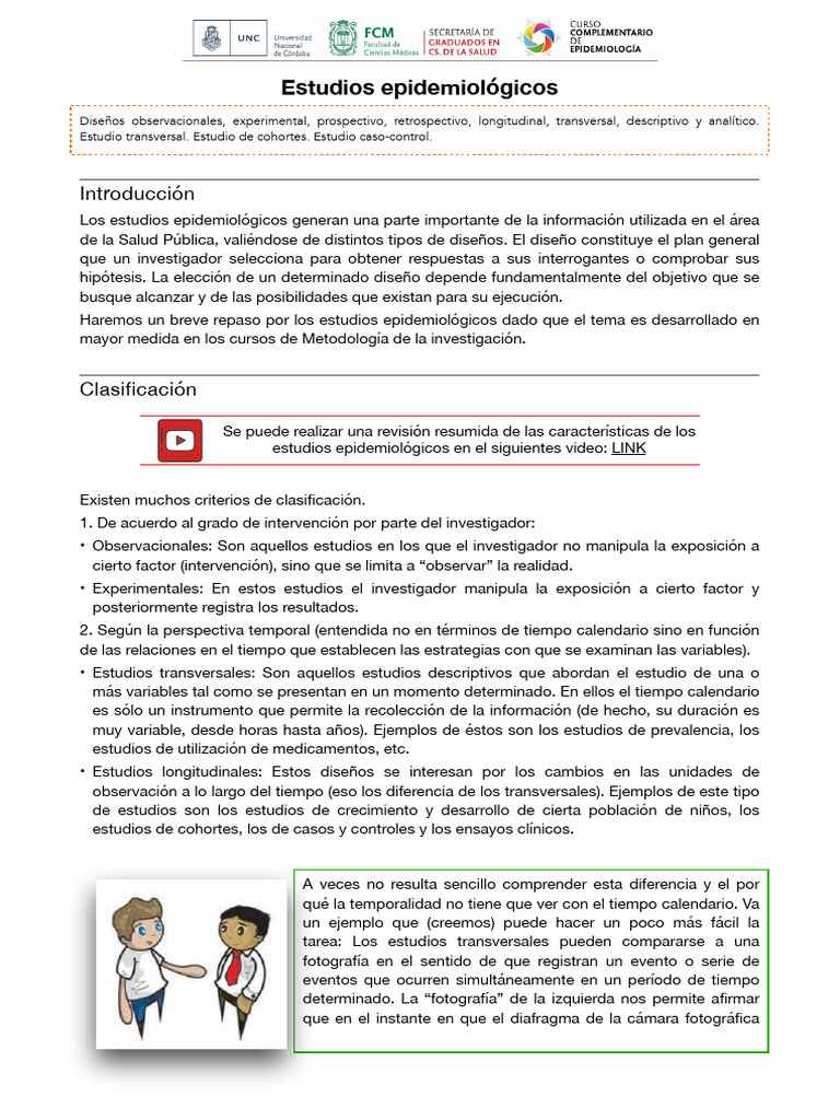 Clasificación de Estudios Epidemiológicos | PDF | Ensayo clínico | Cáncer