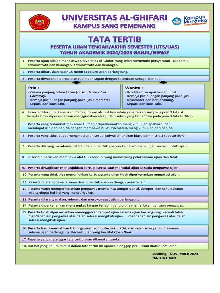 Tata Peserta Tertib CTK | PDF