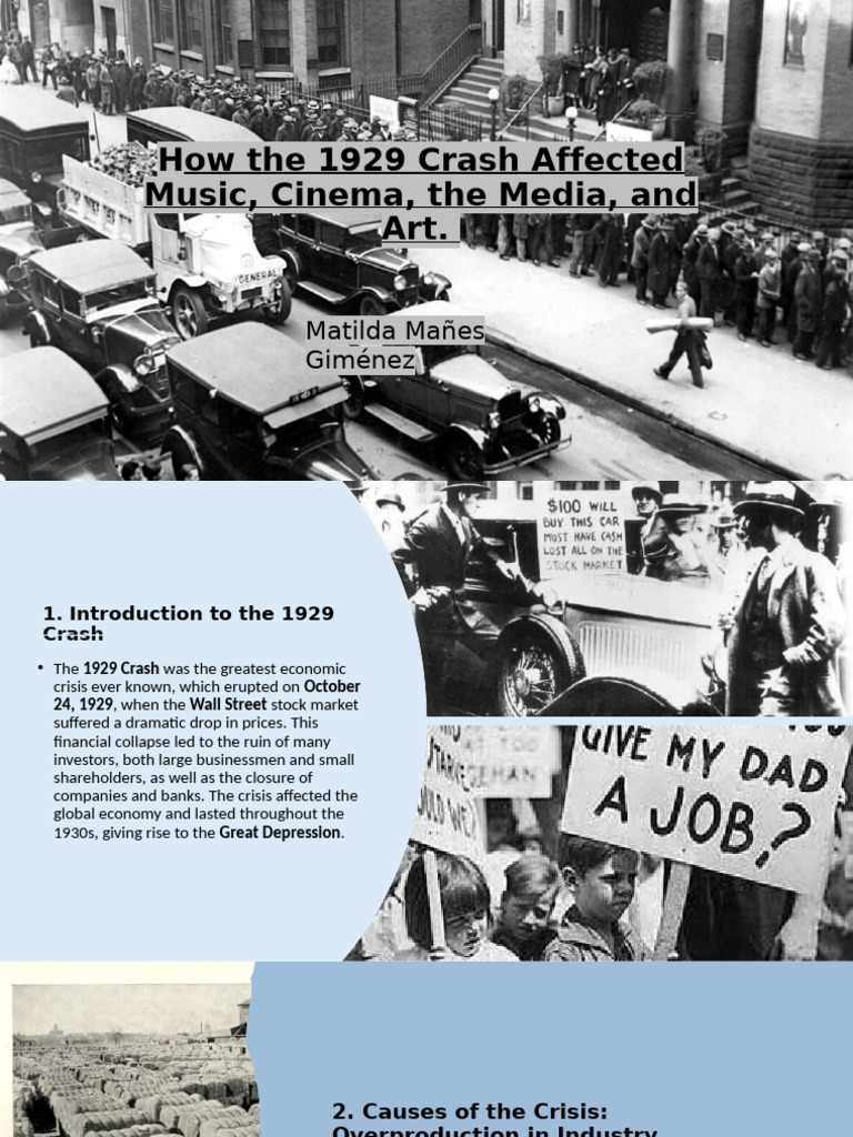 1929 Crash's Impact on Arts and Media | PDF | Wall Street Crash Of 1929 ...