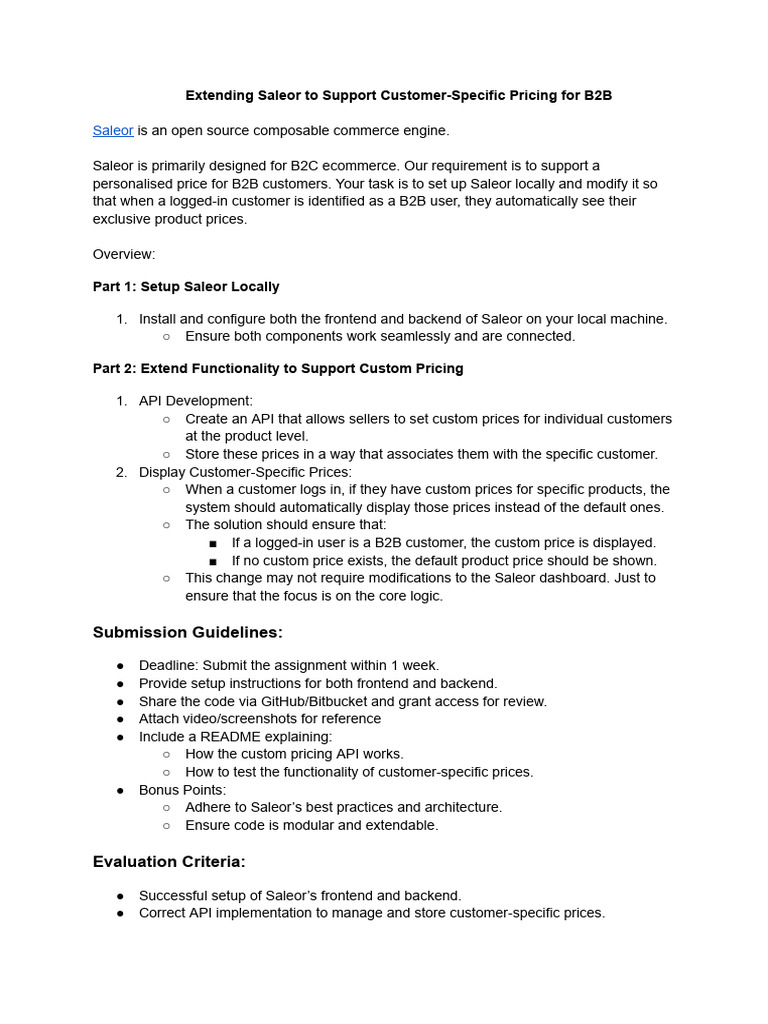 Backend Engineer Assignment | PDF