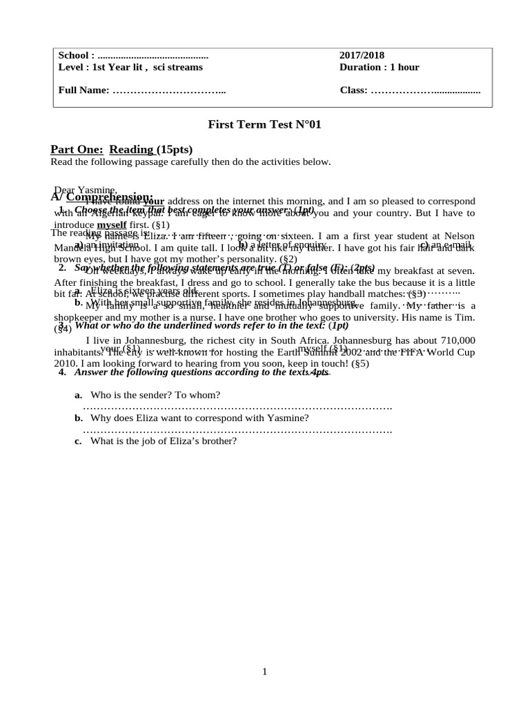 Dear Yasmine Pdf