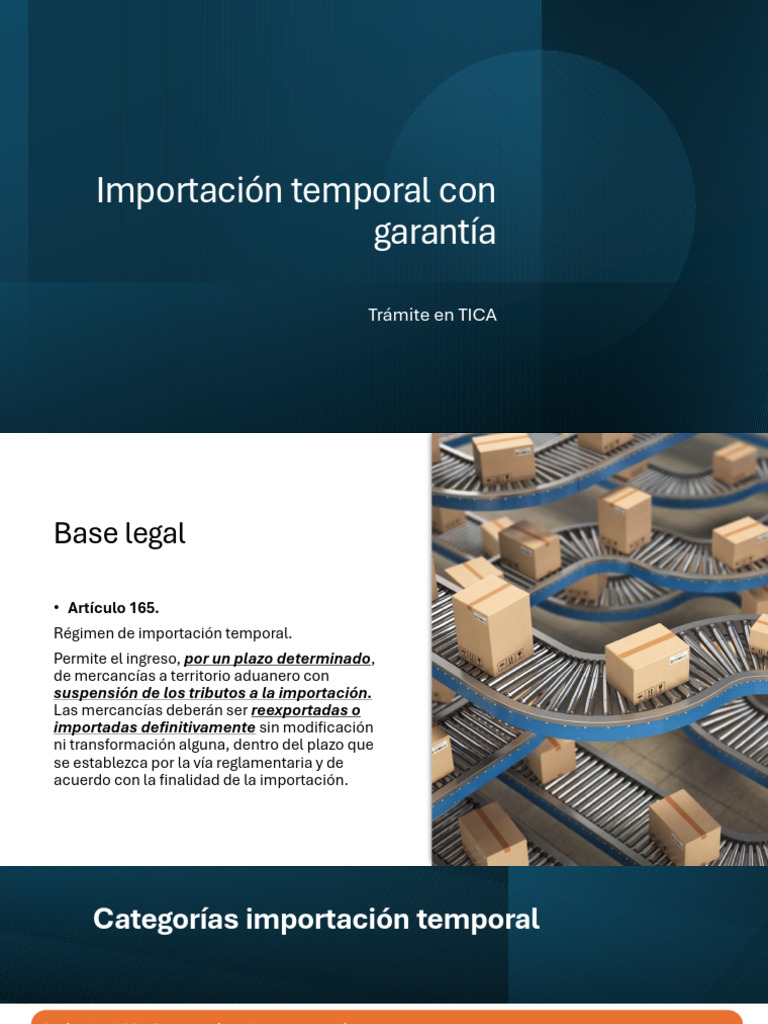 Importación Temporal: Requisitos y Garantías | PDF | aduana | Transporte